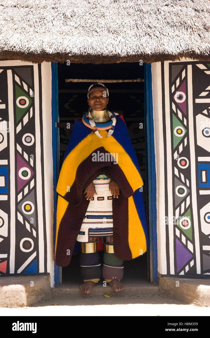 Menschen Der ndebele Stamm in Südafrika Stockfotografie - Alamy