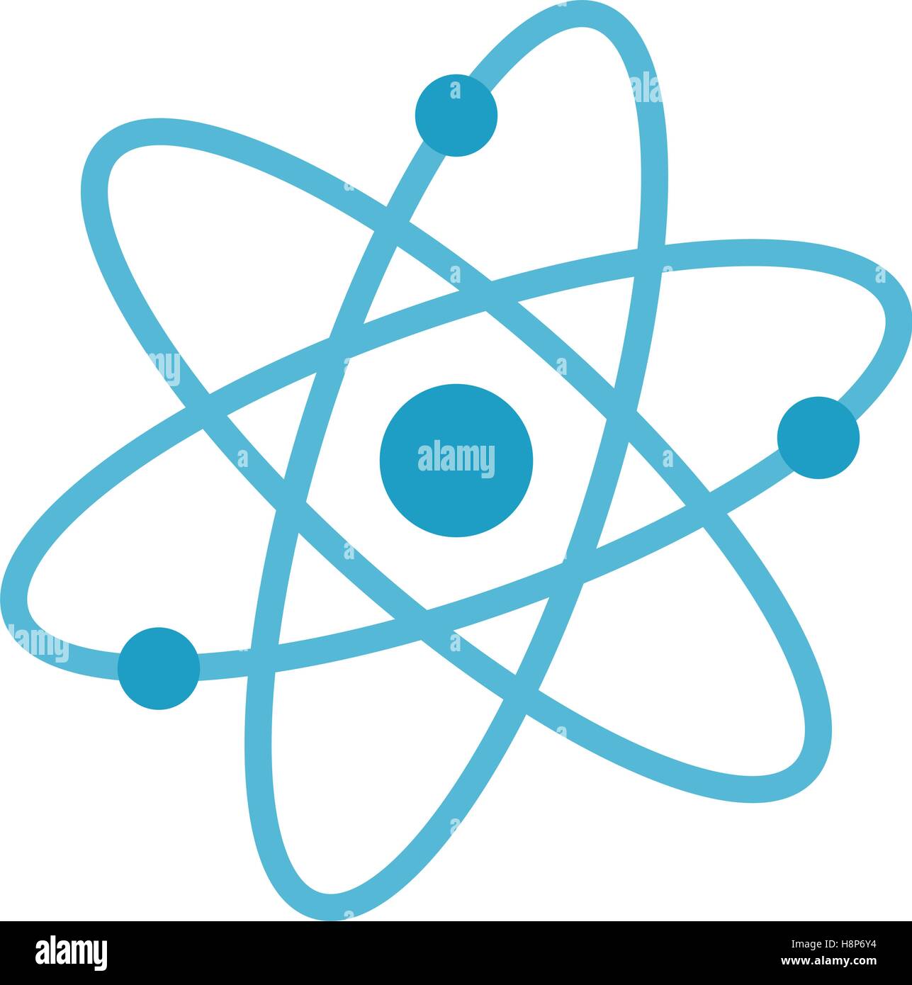 Atom Molekül isoliert Symbol Vektor illustration Design Stock ...