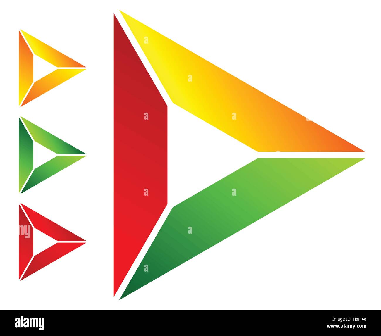 Die Play-Taste / generische Pfeil, Zeiger, Cursor-Symbol oder Logo ...