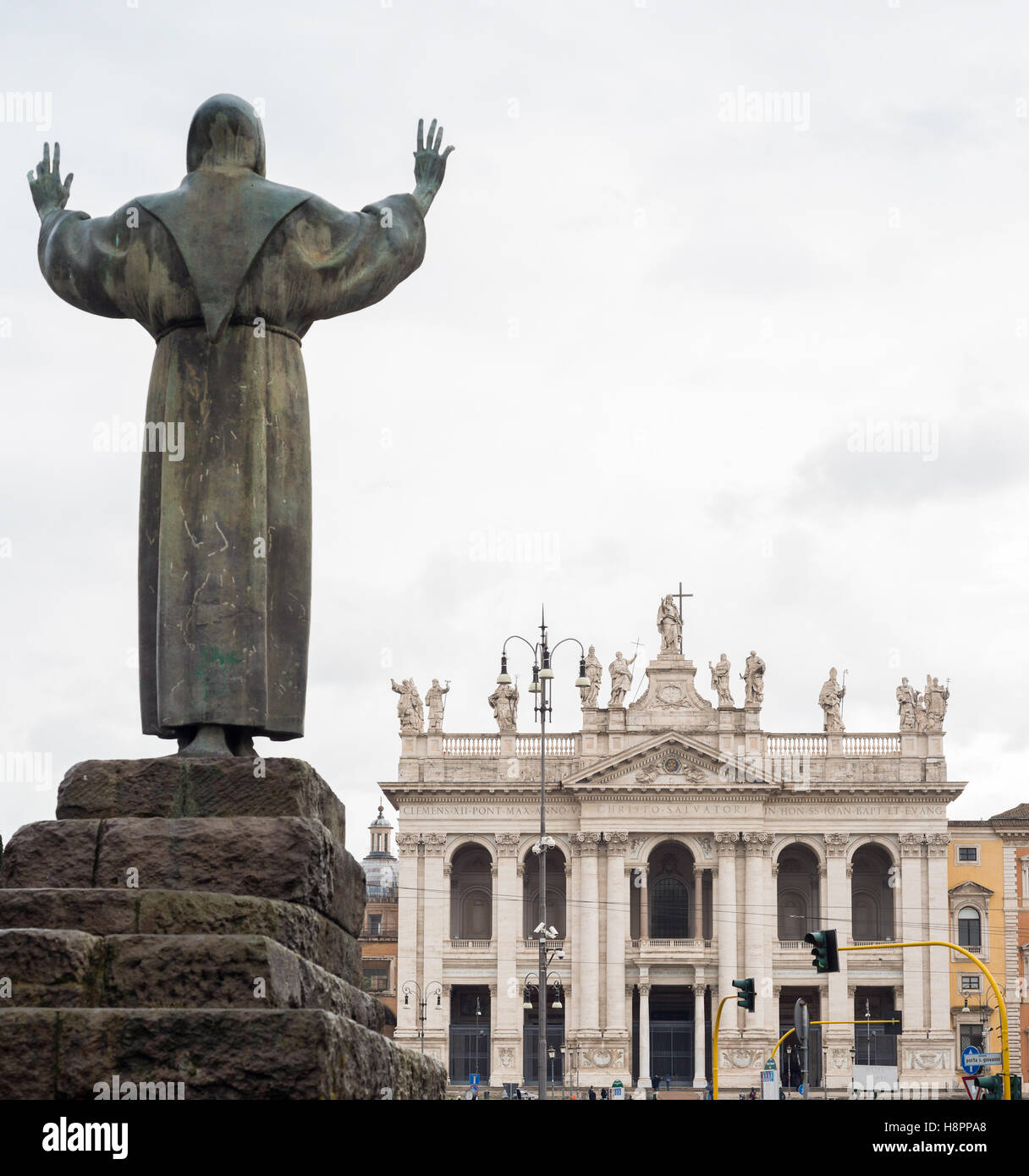 Statue des San Francesco von Assisi in San Giovanni (Englisch: Saint ...