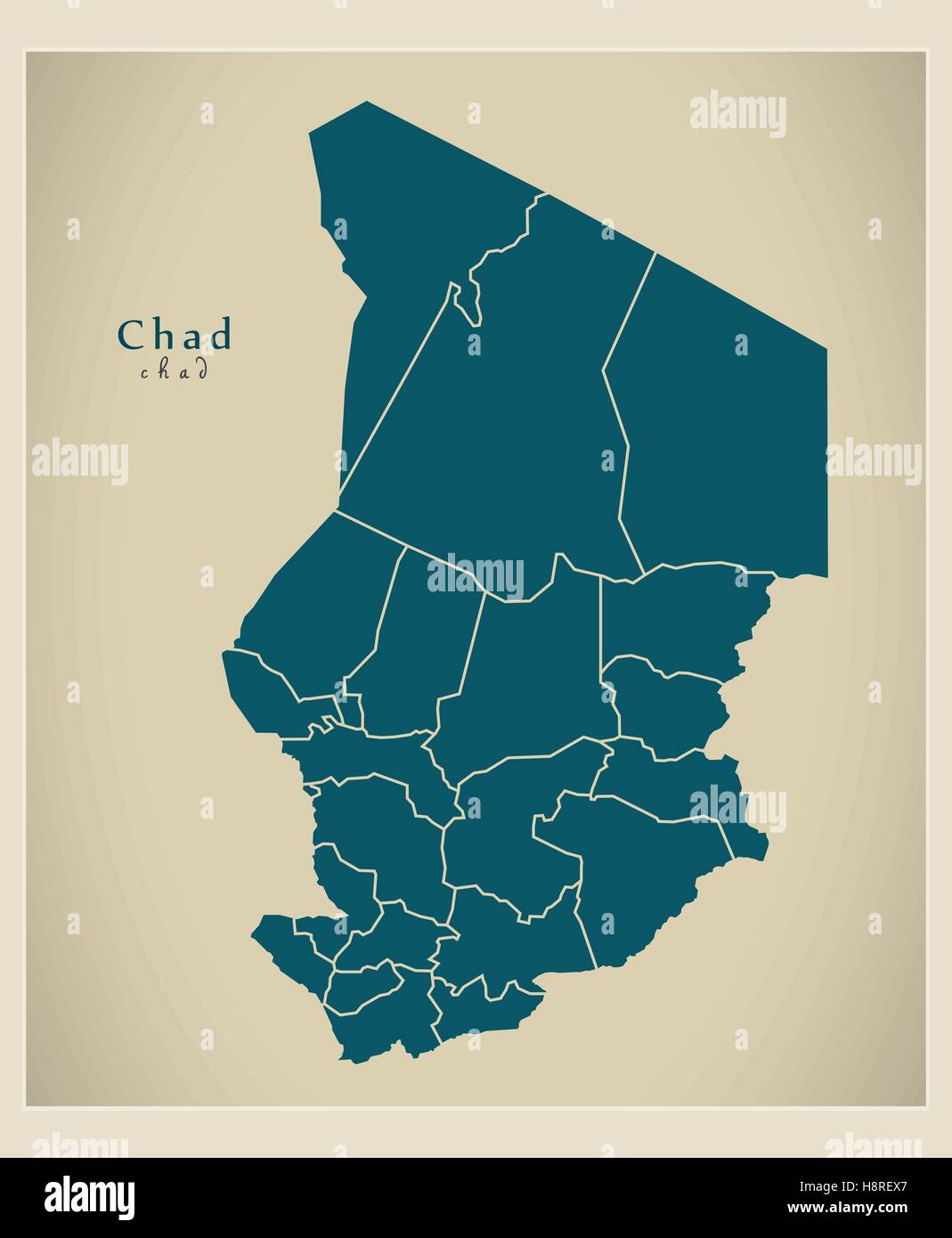 Tschad karte vektor -Fotos und -Bildmaterial in hoher Auflösung – Alamy