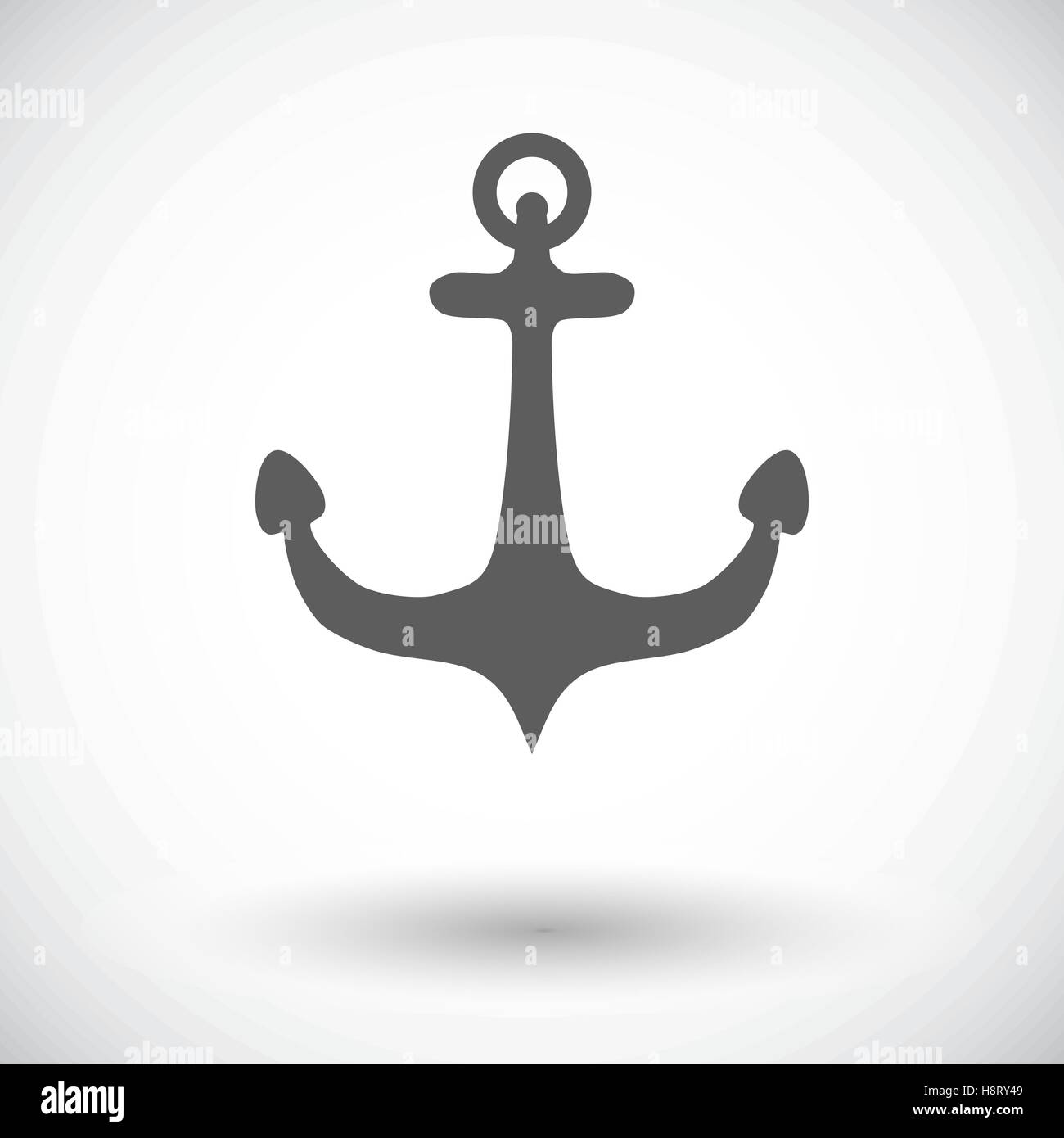 Anker-Symbol Vektor. Anker-Symbol flach. Anker-Symbolbild. Anker-Icon ...