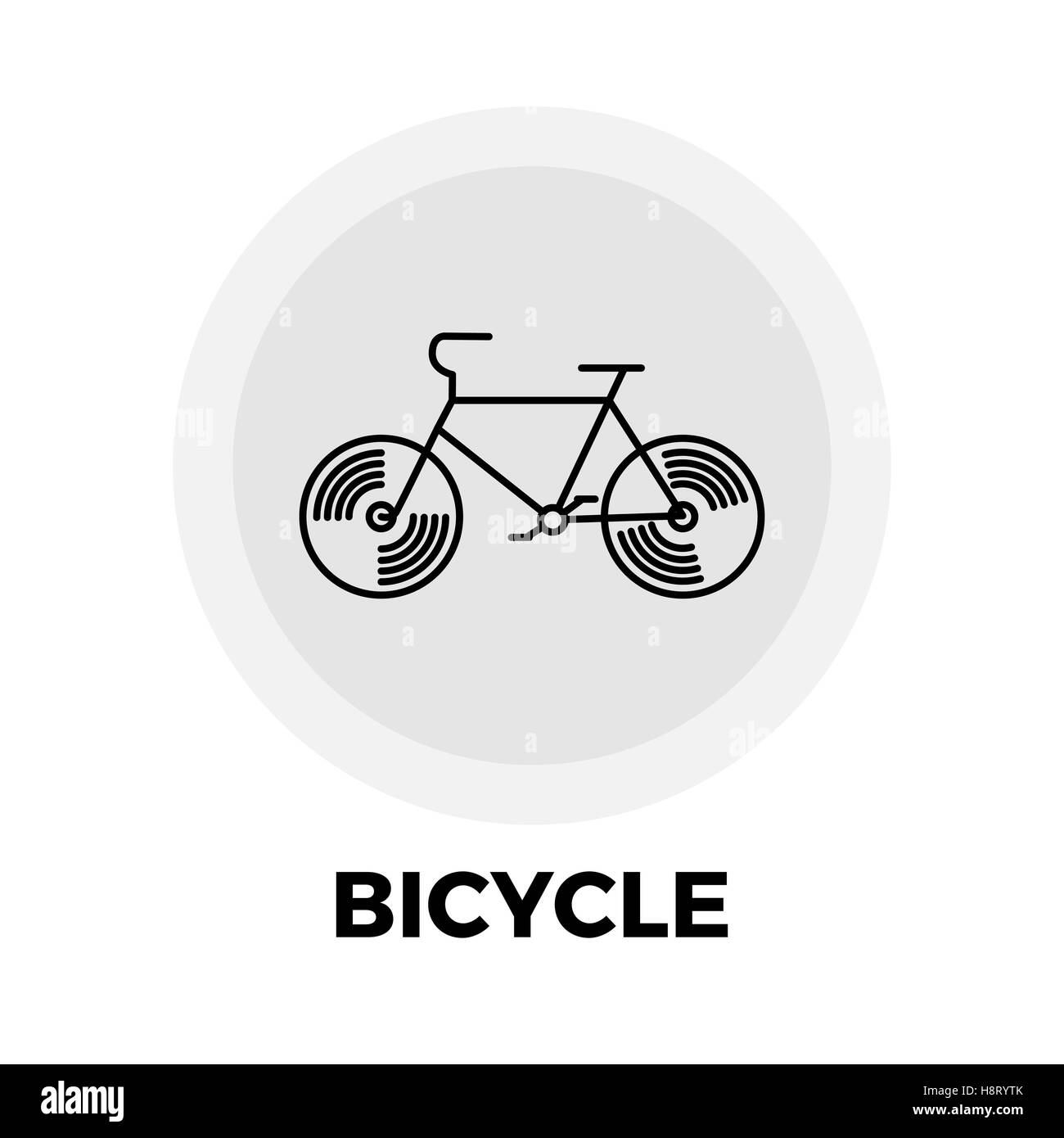 Fahrrad-Symbol Vektor. Fahrrad-Symbol flach. Fahrrad-Symbolbild ...