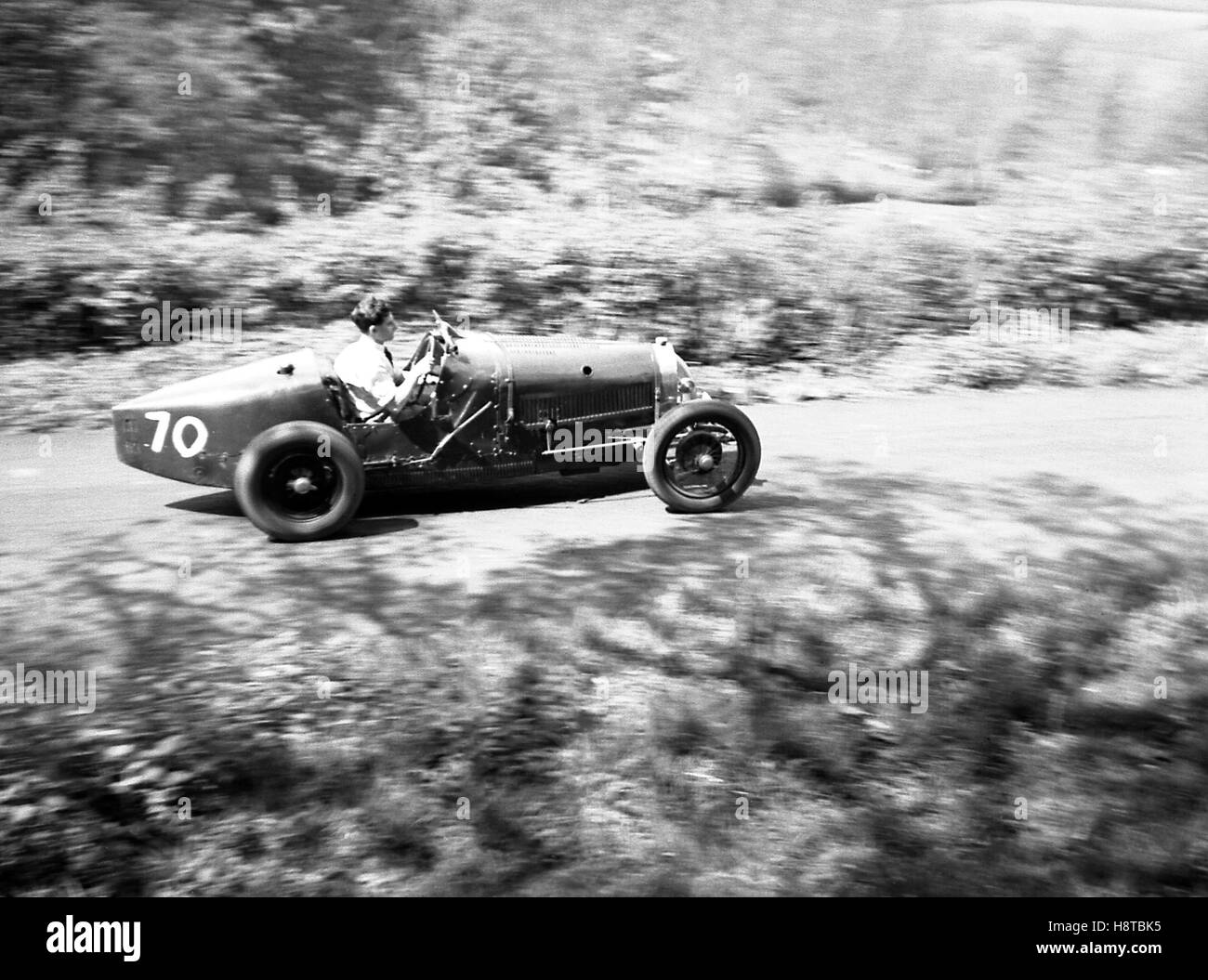 Historischer bugatti rennwagen Schwarzweiß-Stockfotos und -bilder - Alamy
