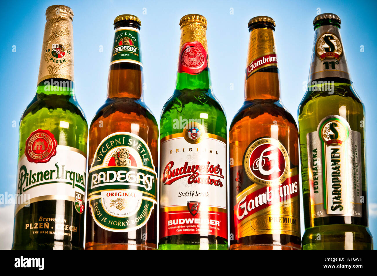 Tschechisches Bier in der Flasche Stockfotografie - Alamy