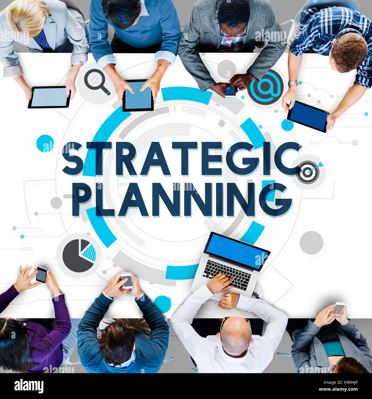 Strategische Planung Prozess Action Plan Concept Stockfotografie - Alamy