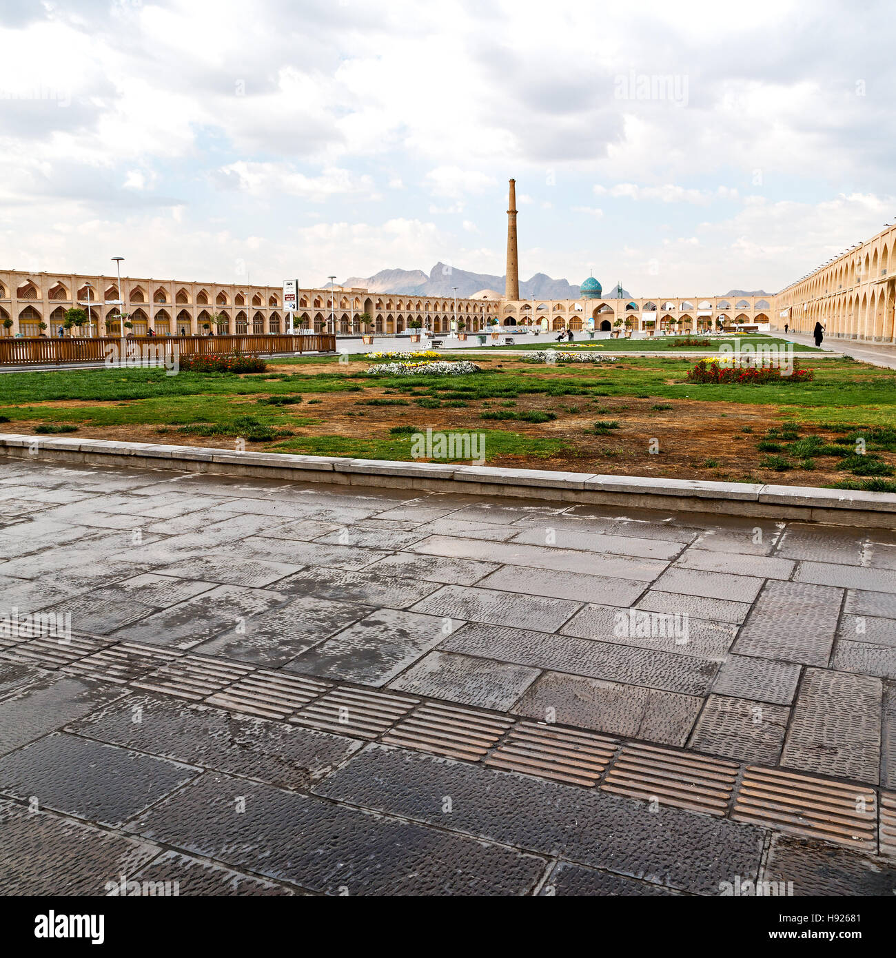 im Iran zu verwischen, dem alten Platz von Isfahan Prople Garten Baum ...
