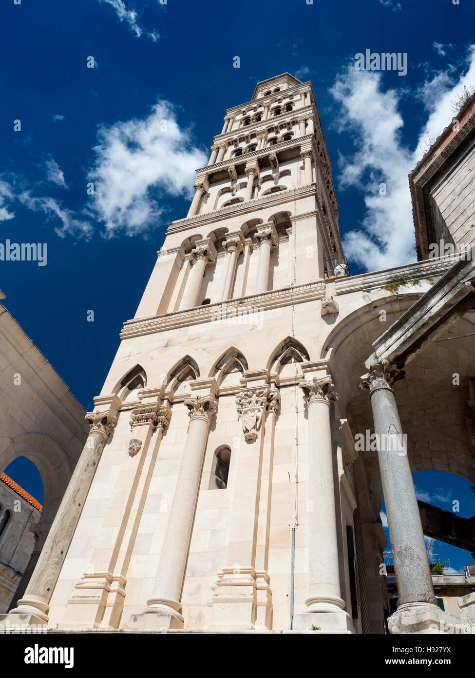 Bell Tower von St. Domnius Kathedrale in Split Stockfotografie - Alamy