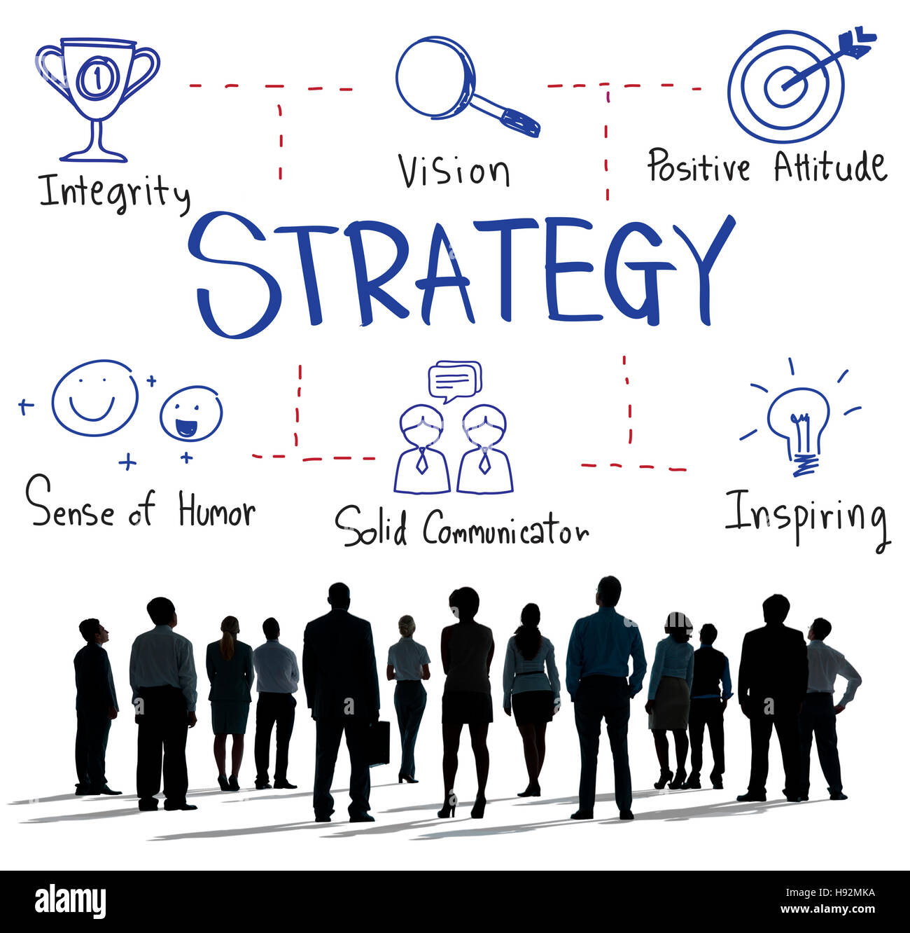 Motivation-Ziel-Strategie Planung Vision Concept Stockfotografie - Alamy