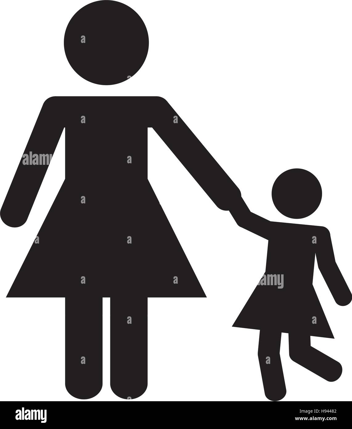 Pictogram Mother Child Stockfotos und -bilder Kaufen - Seite 3 - Alamy