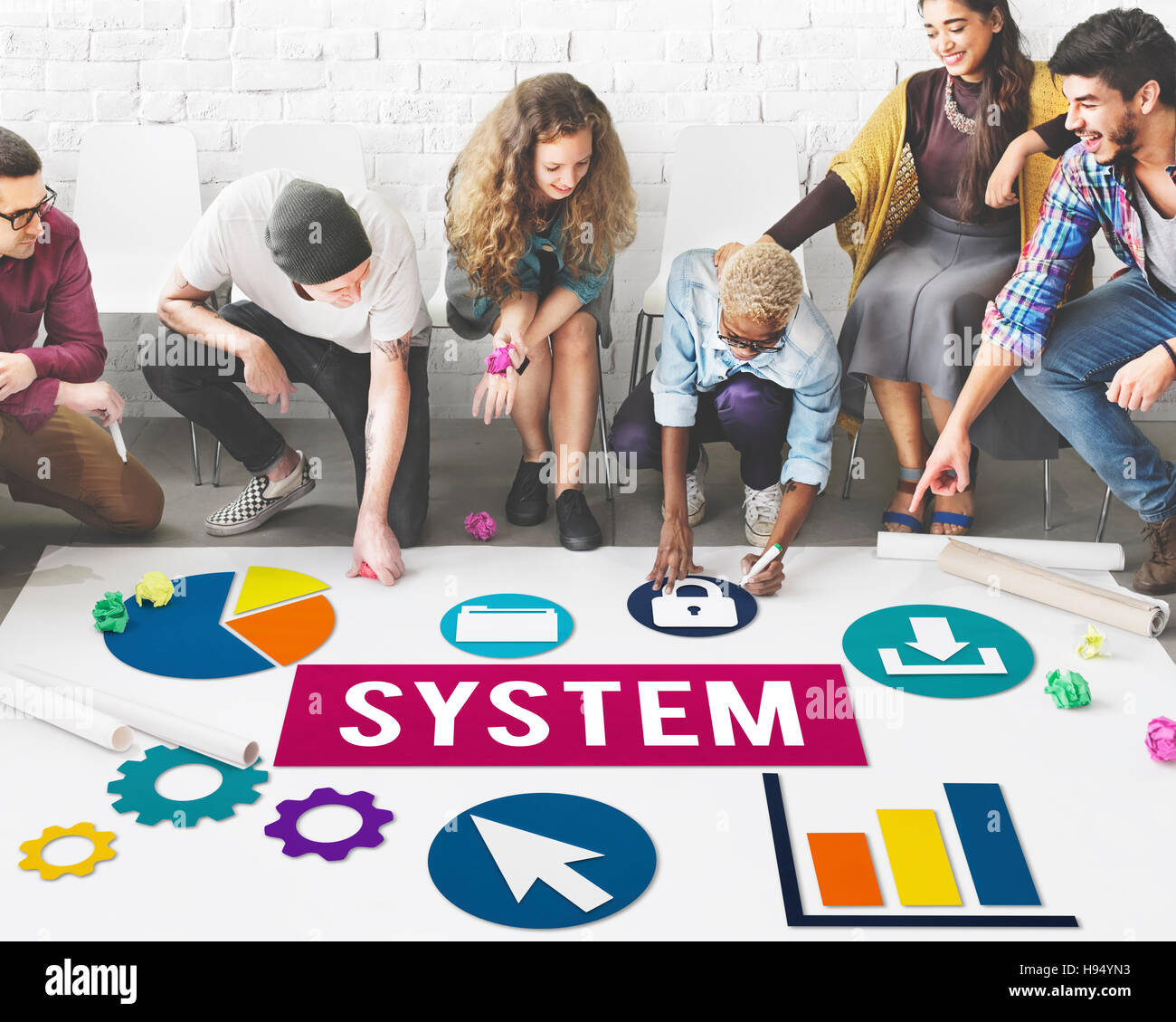 System symbole -Fotos und -Bildmaterial in hoher Auflösung – Alamy