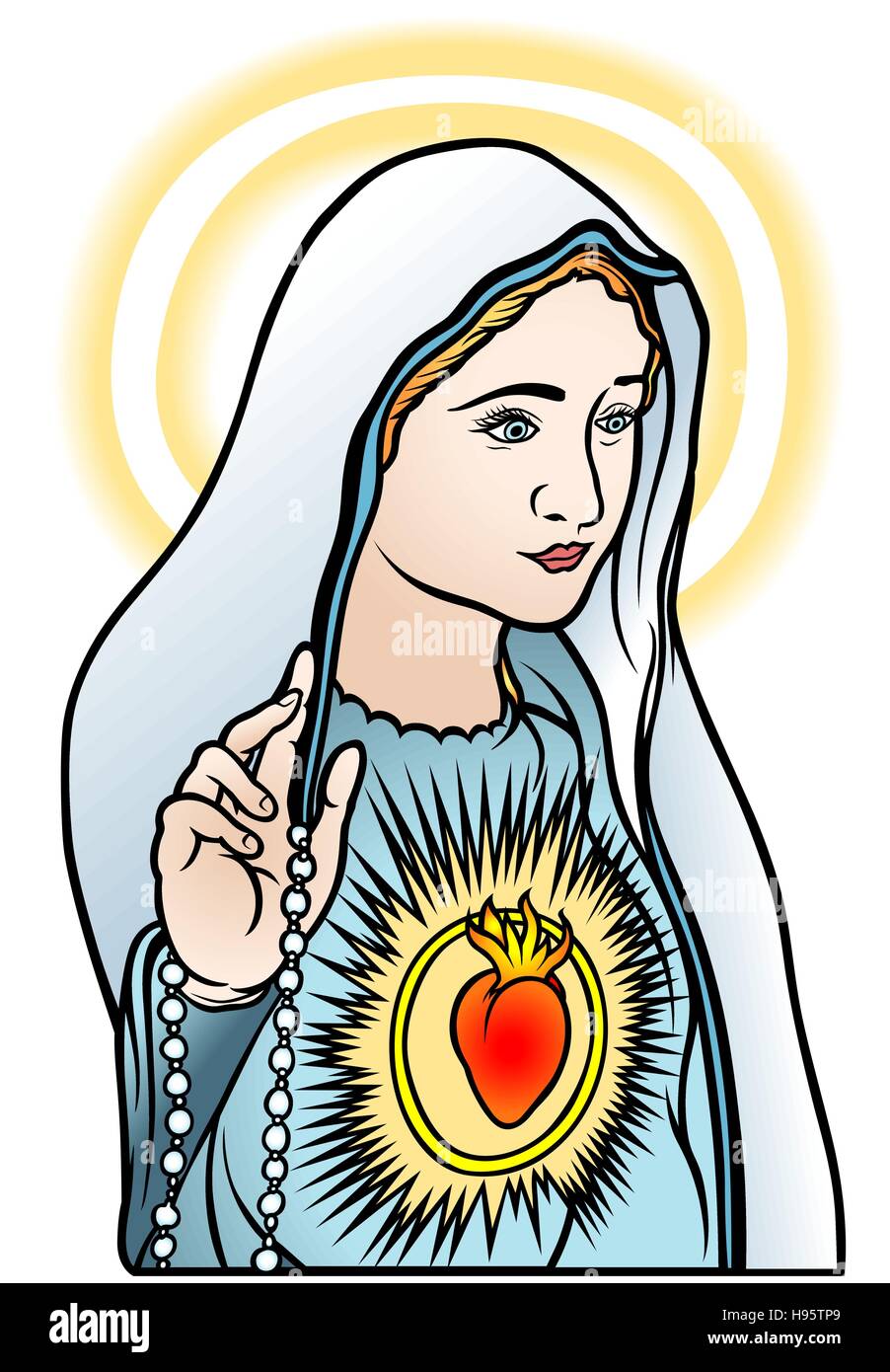 Virgen Maria Stock-Vektorgrafiken kaufen - Alamy