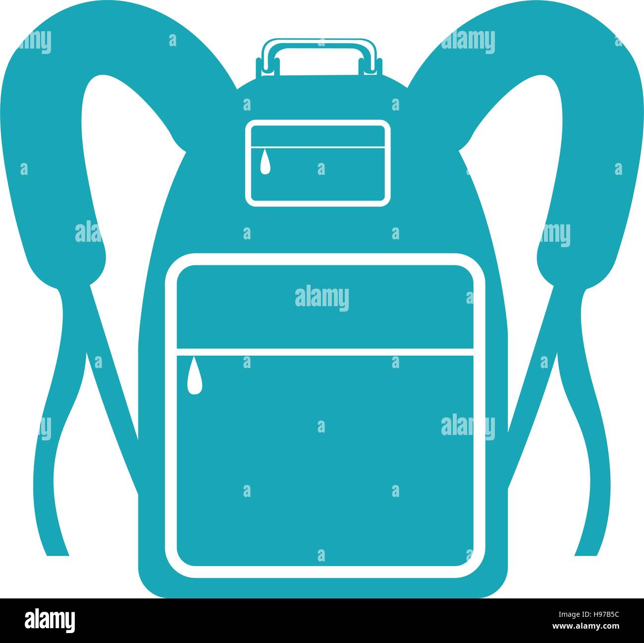 Rucksack-Piktogramm Symbol Bild Vektor-Illustration-design Stock ...