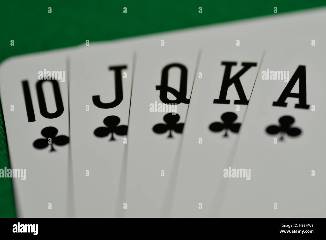 Royal straight flush -Fotos und -Bildmaterial in hoher Auflösung – Alamy