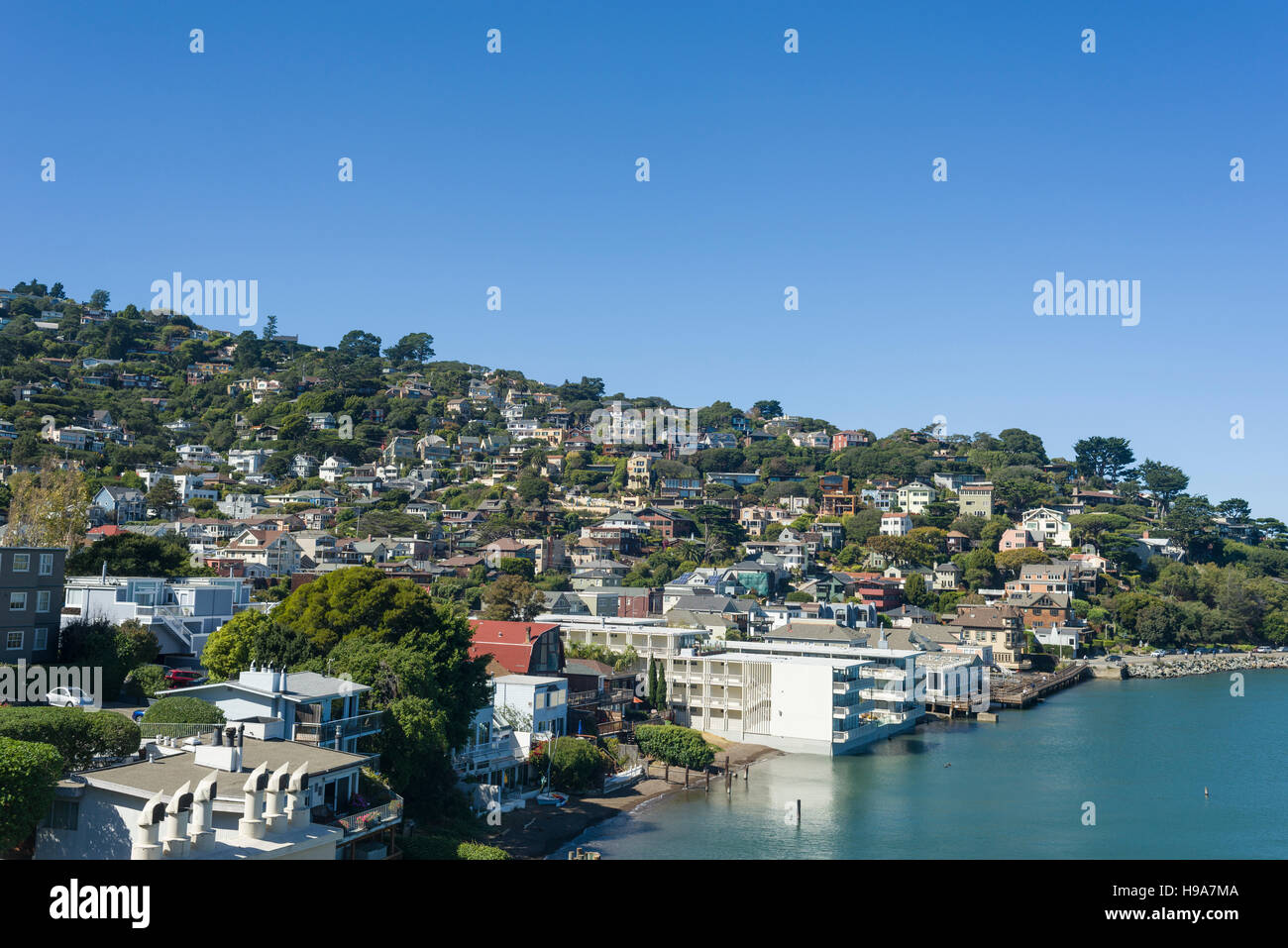 Sausalito, eine Stadt der San Francisco Bay Area in Marin County ...