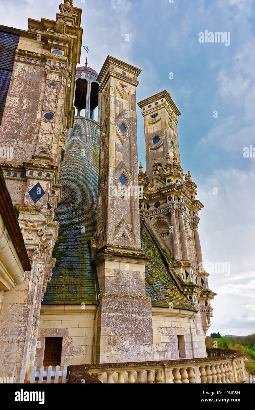 Fragment des Chateau de Chambord Schloss, Eure et Loir Abteilung im ...