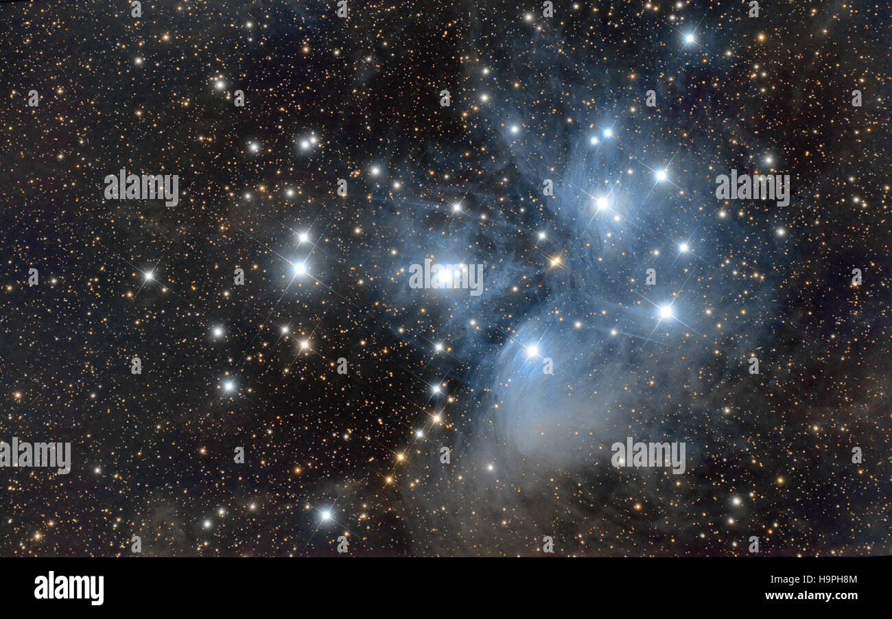 Pleiades seven sisters m45 star -Fotos und -Bildmaterial in hoher Auflösung – Alamy