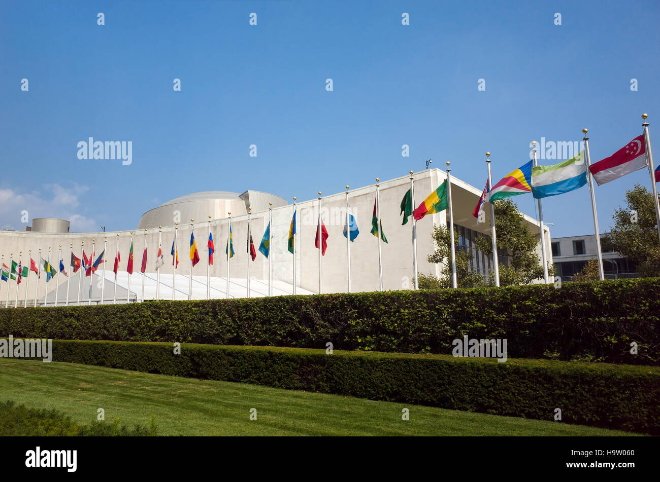 Hauptsitz Der Vereinten Nationen Baut New York Stockfotos Und -bilder
