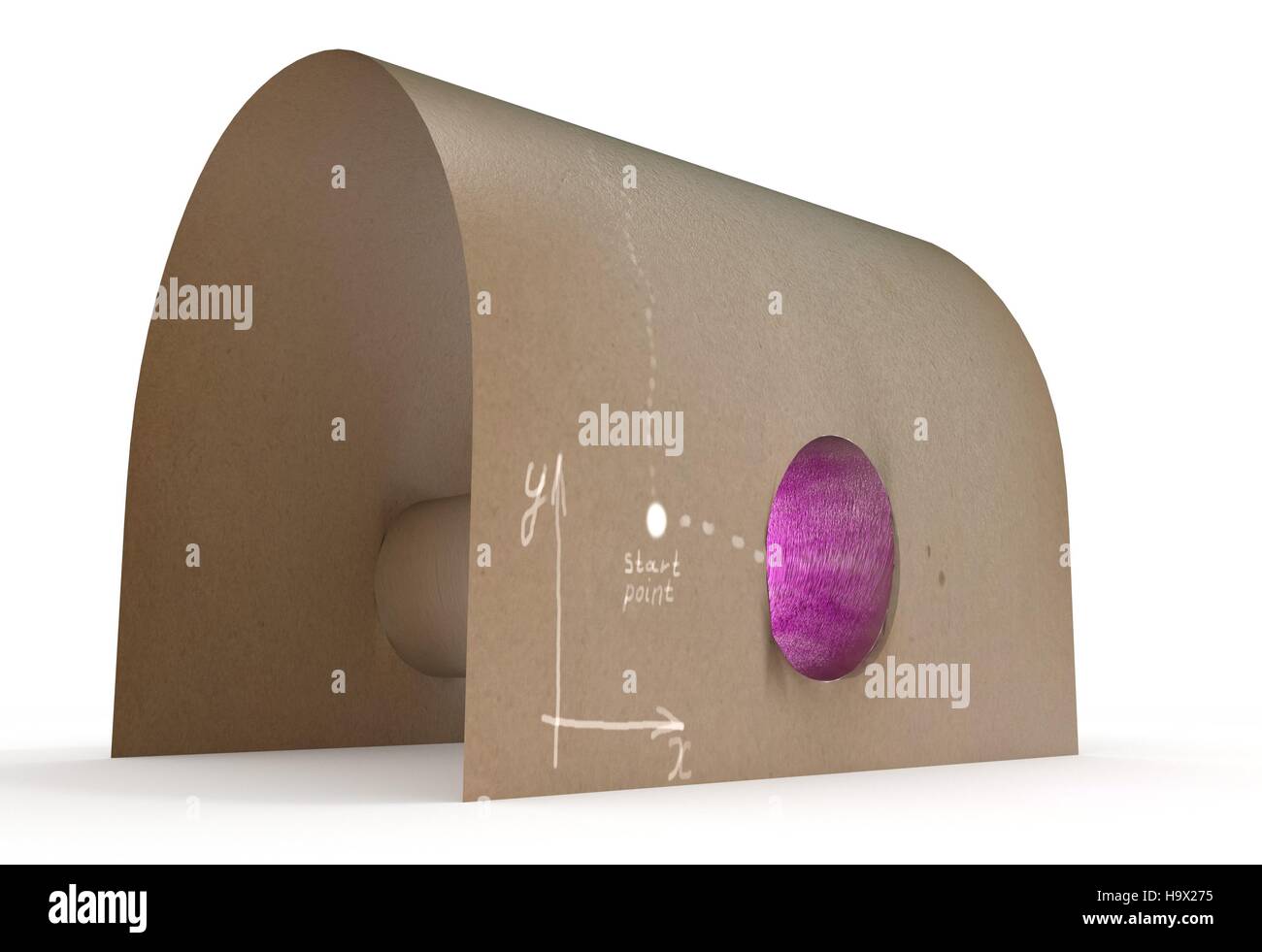 Wurmloch, hypothetische Verknüpfung zwei separate Verbindungspunkte in ...