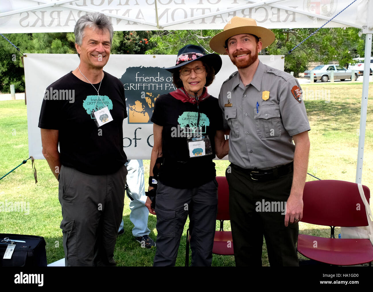 Dieses Foto zeigt Gerry Hans und Marian Dodge vom Friends of the Anza ...