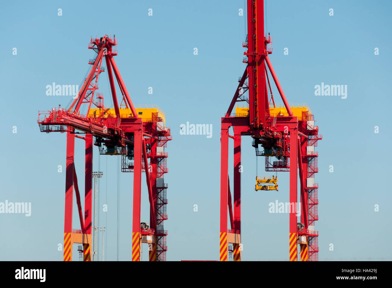 Shipping Container Kran - Fremantle - Australien Stockfotografie - Alamy