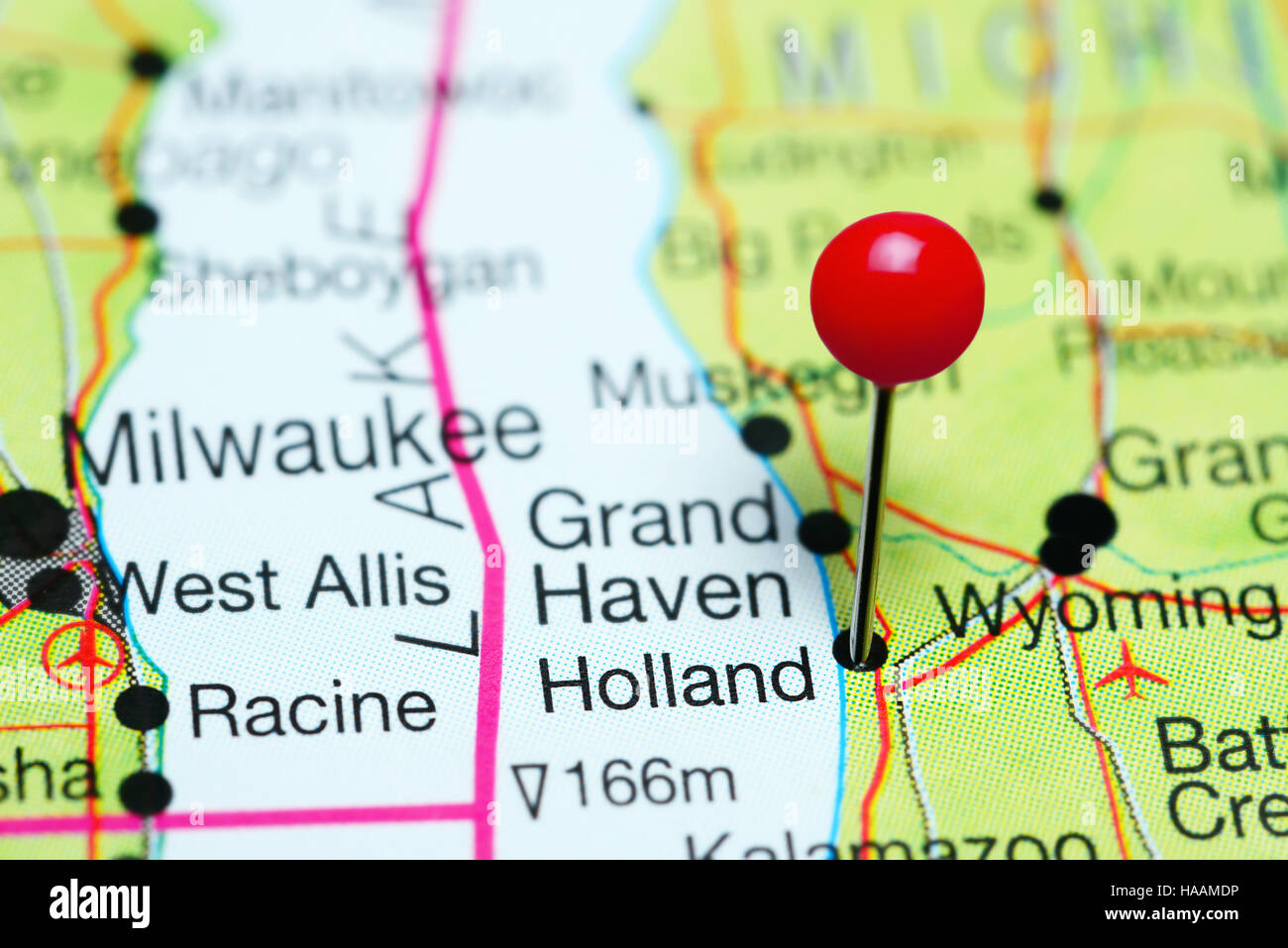 Holland michigan karte -Fotos und -Bildmaterial in hoher Auflösung – Alamy