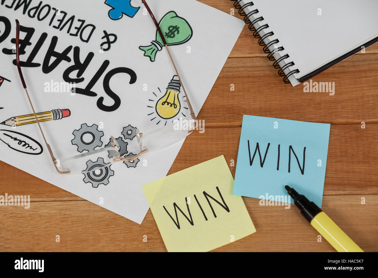 Konzeptbild des Diagramms und zwei Noten lesen zu gewinnen ...