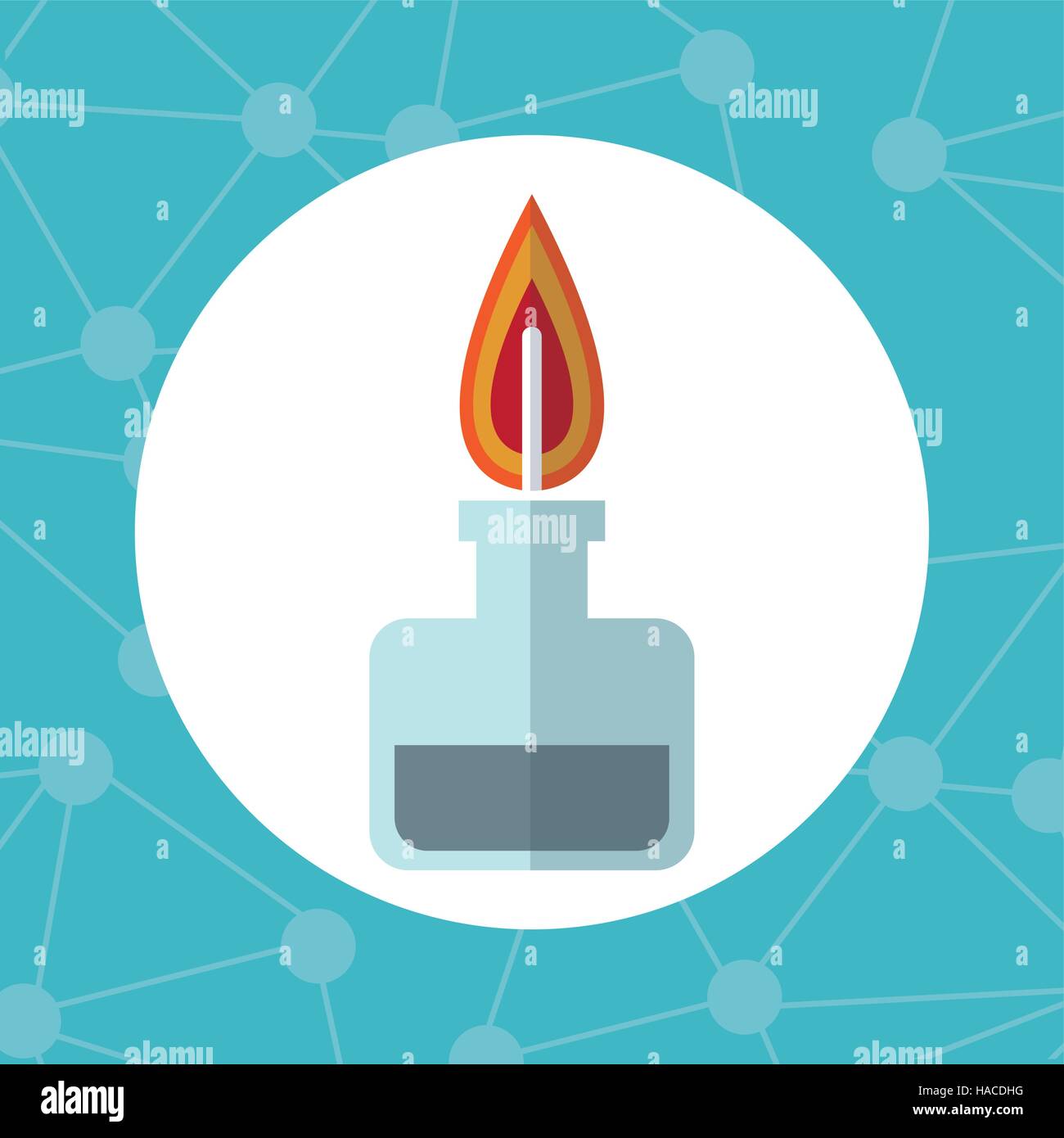 Labor Bunsenbrenner Gas Symbol Stock-Vektorgrafik - Alamy