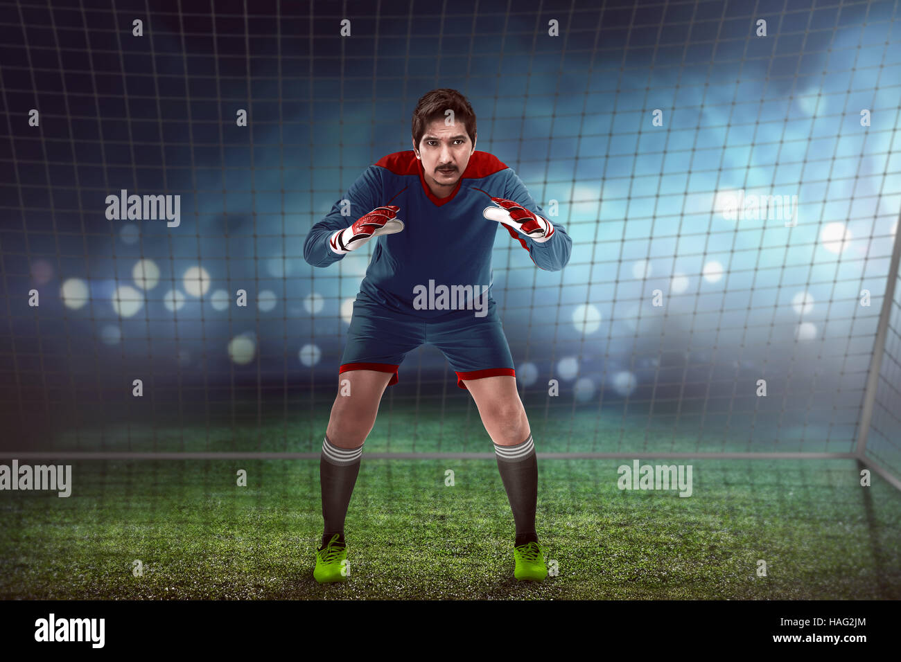 Torwart stretching -Fotos und -Bildmaterial in hoher Auflösung – Alamy