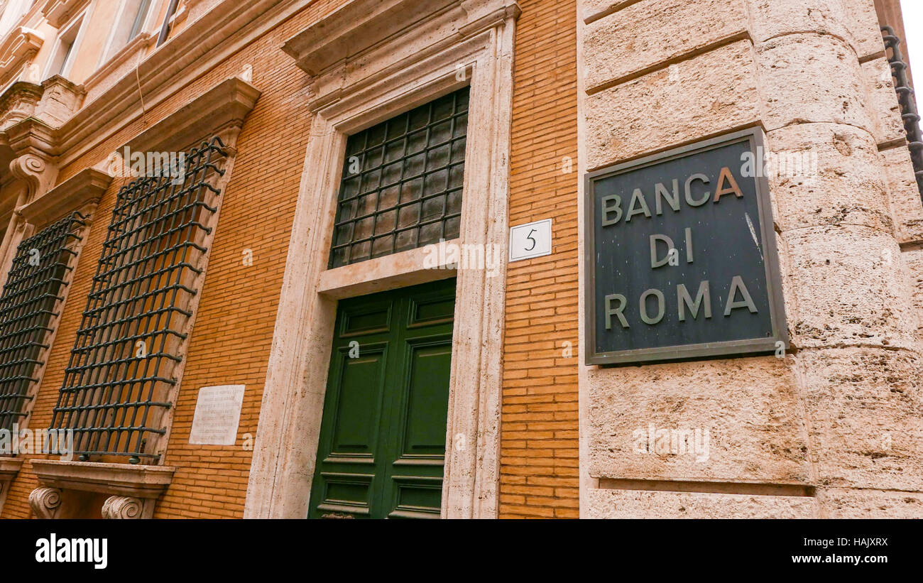Bank rome banca di roma -Fotos und -Bildmaterial in hoher Auflösung – Alamy
