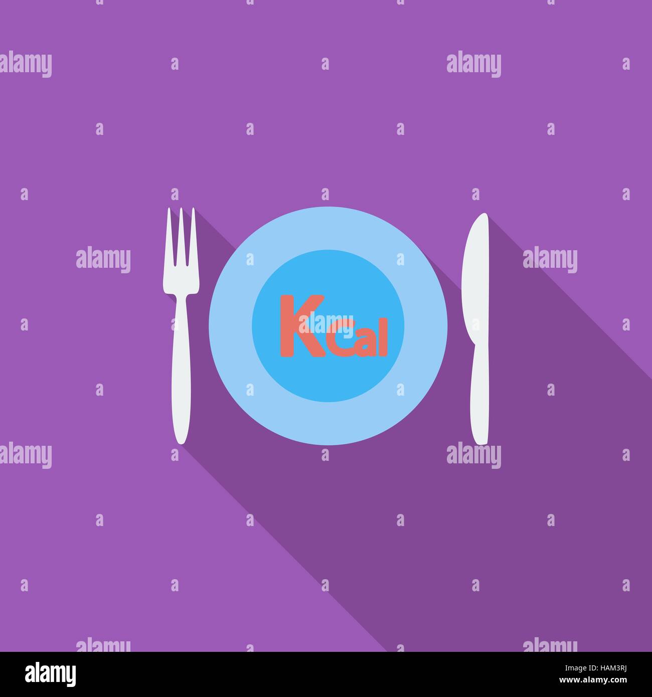 Diät-Konzept-Symbol. Flache Vektor zugehörige Symbol mit langen ...