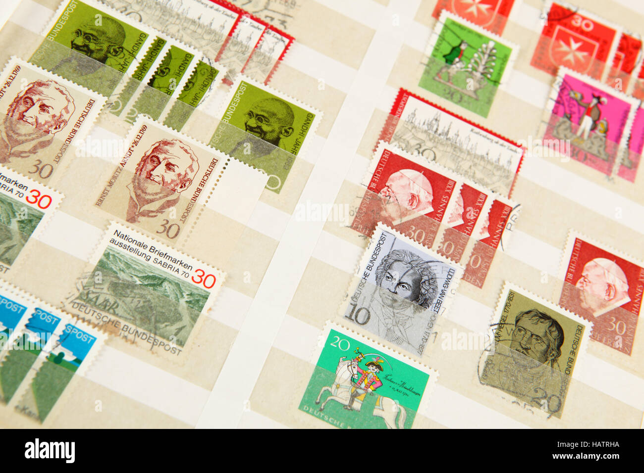 Deutsche bundespost briefmarken -Fotos und -Bildmaterial in hoher ...