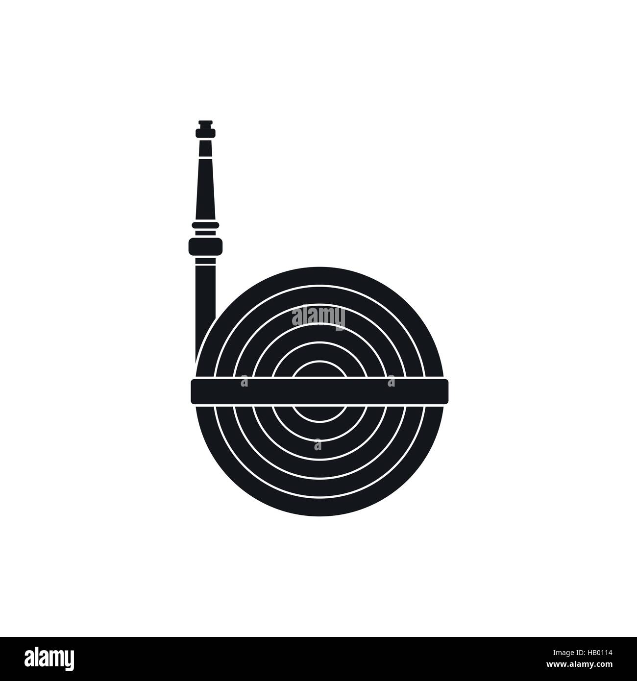 Feuer-Schlauch-Wickler Rollen Walzen-Symbol Stock-Vektorgrafik - Alamy