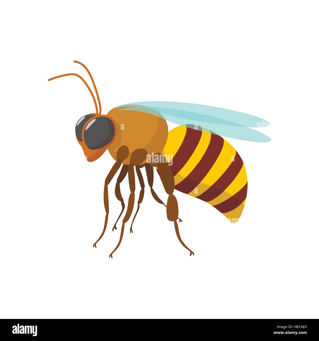 Makro bild der biene und blume Stock-Vektorgrafiken kaufen - Alamy