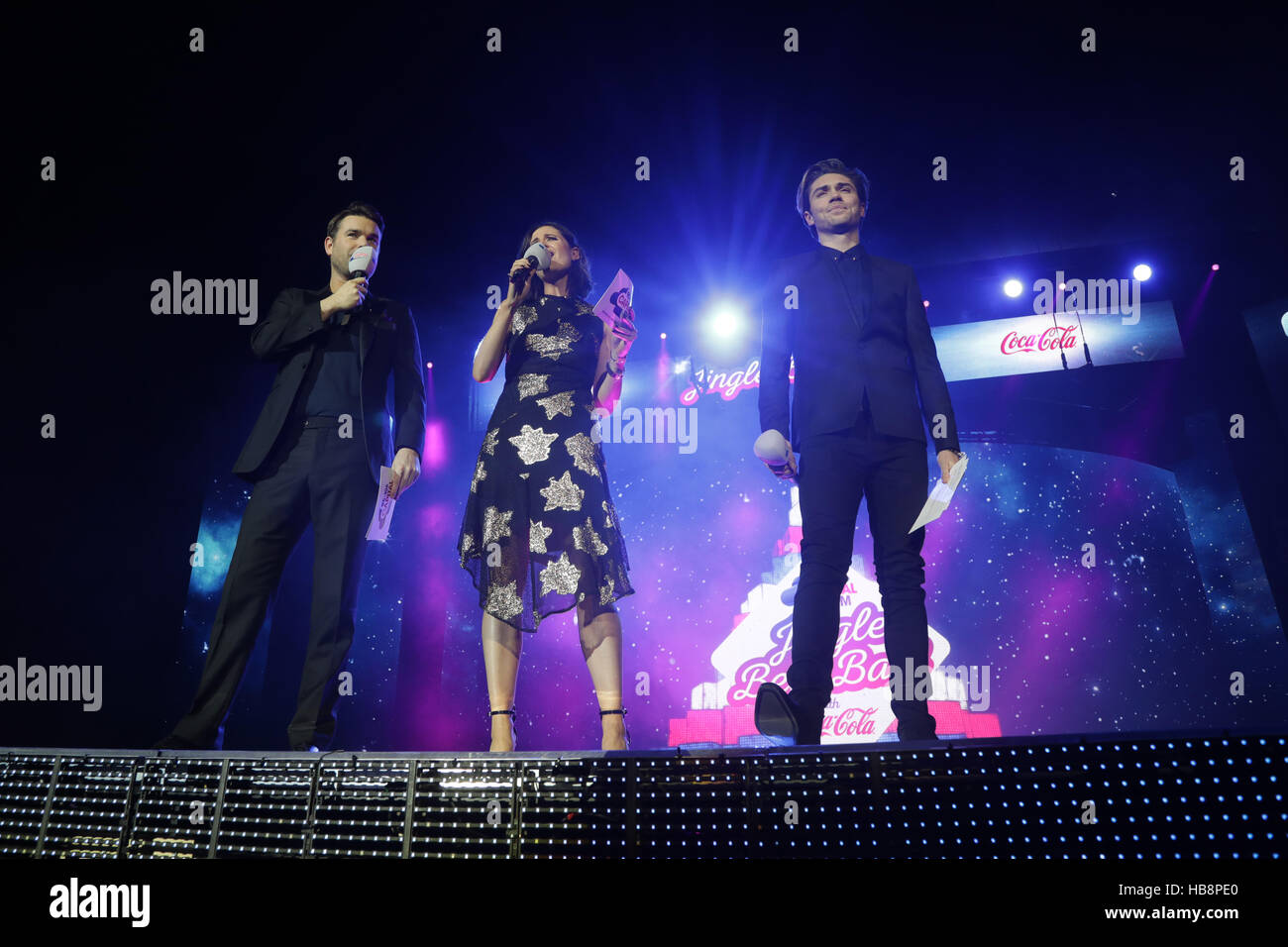 Hauptstadt Moderatoren Dave Berry, Lilah Parsons und George Shelley auf ...