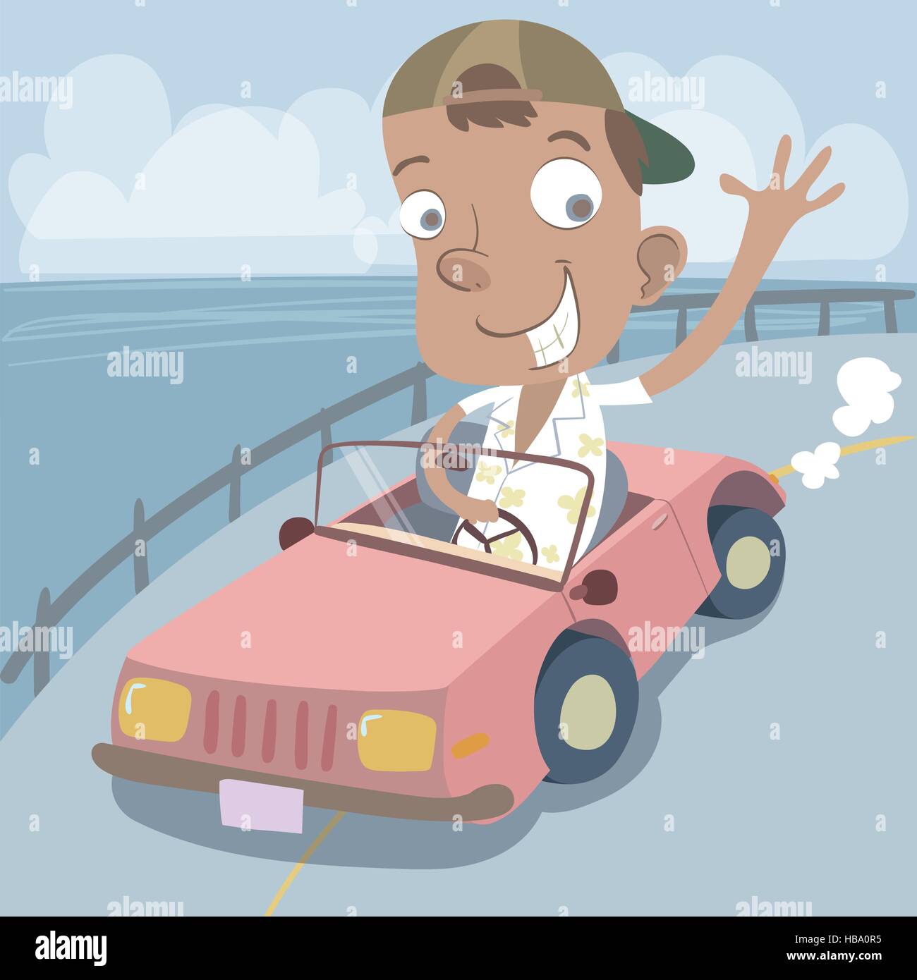 Man drive car cartoon -Fotos und -Bildmaterial in hoher Auflösung ...