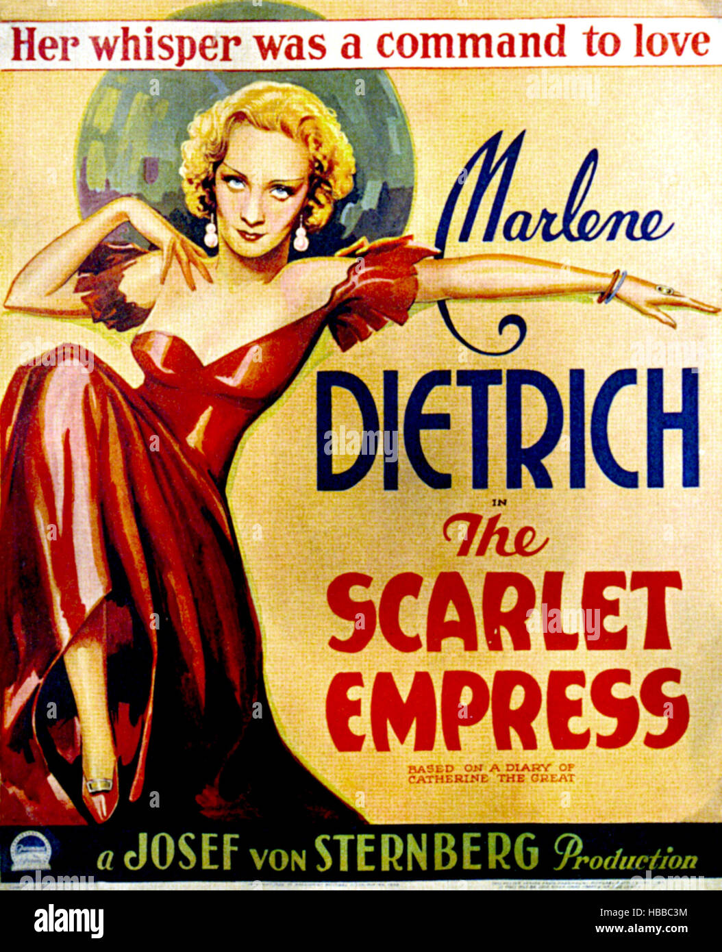 Die scharlachrote Kaiserin, Marlene Dietrich, 1934 Stockfotografie - Alamy