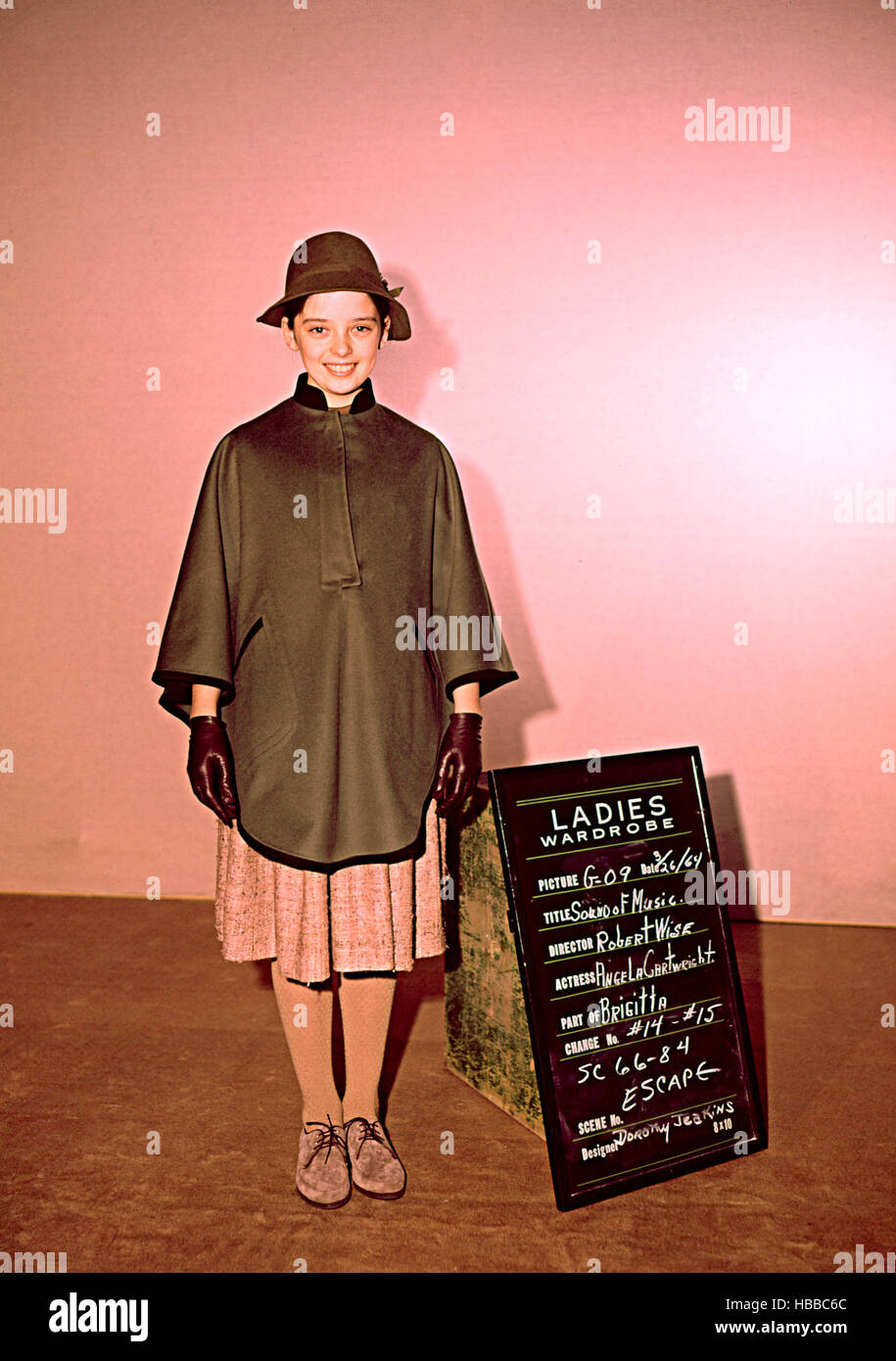 THE SOUND OF MUSIC, Angela Cartwright, 1965, Kostüm-Test, TM und ...