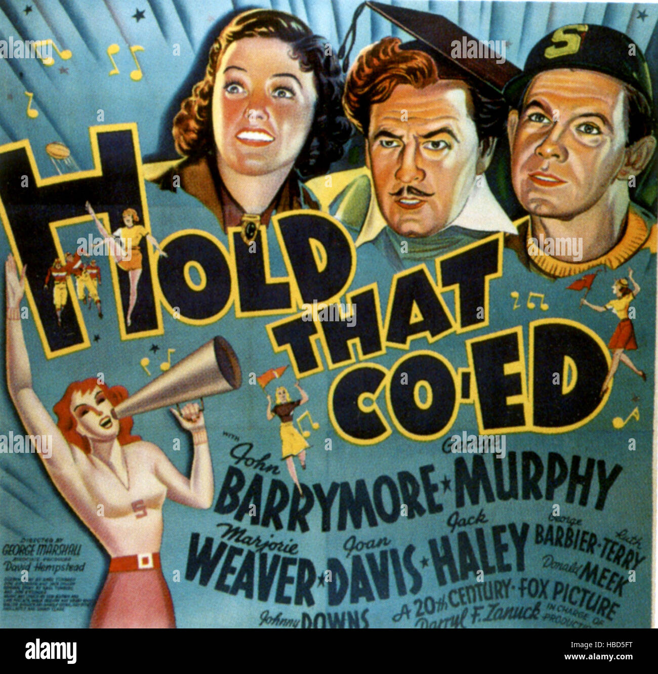 HALTEN, dass Co-Ed, Marjorie Weaver, John Barrymore, George Murphy ...