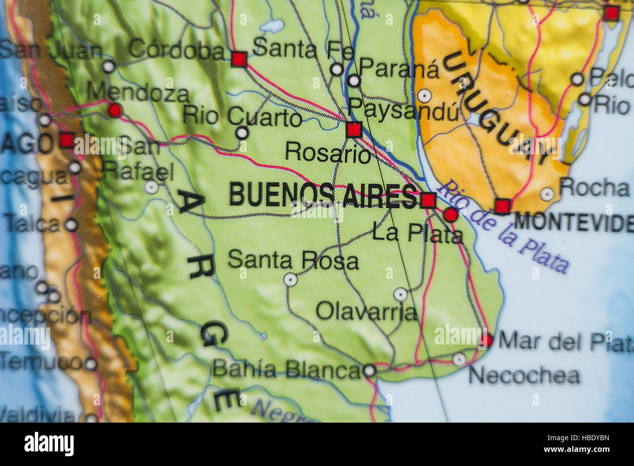 Political map south america countries -Fotos und -Bildmaterial in hoher ...