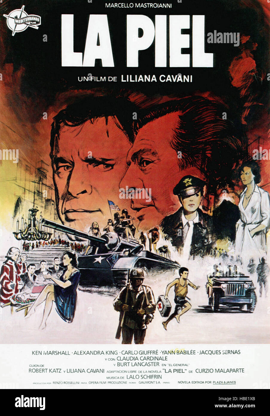 LA PELLE, (auch bekannt als LA PIEL), hinten von links: Marcello ...