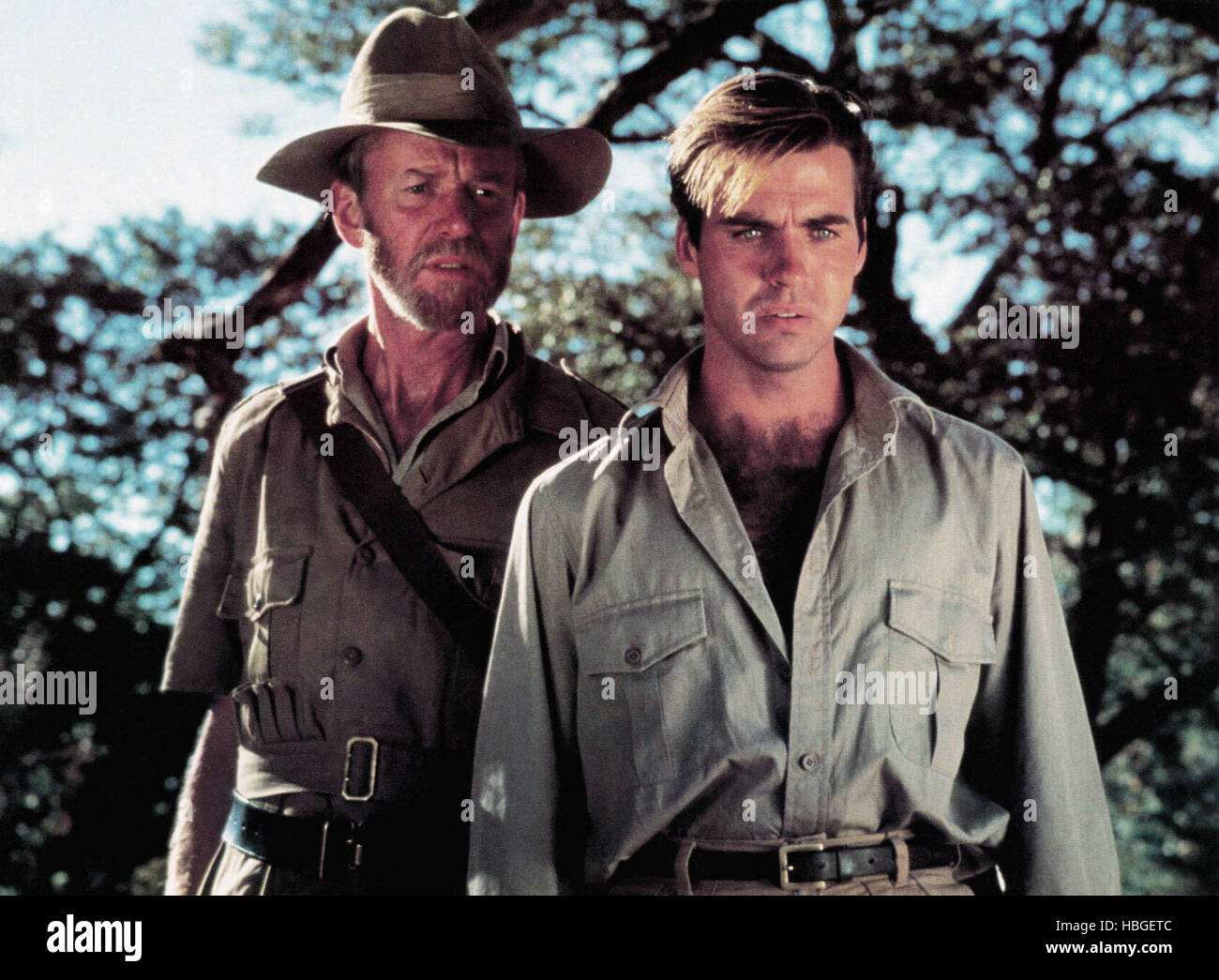 WHITE HUNTER BLACK HEART, von links: Richard Vanstone, Jeff Fahey, 1990 ...