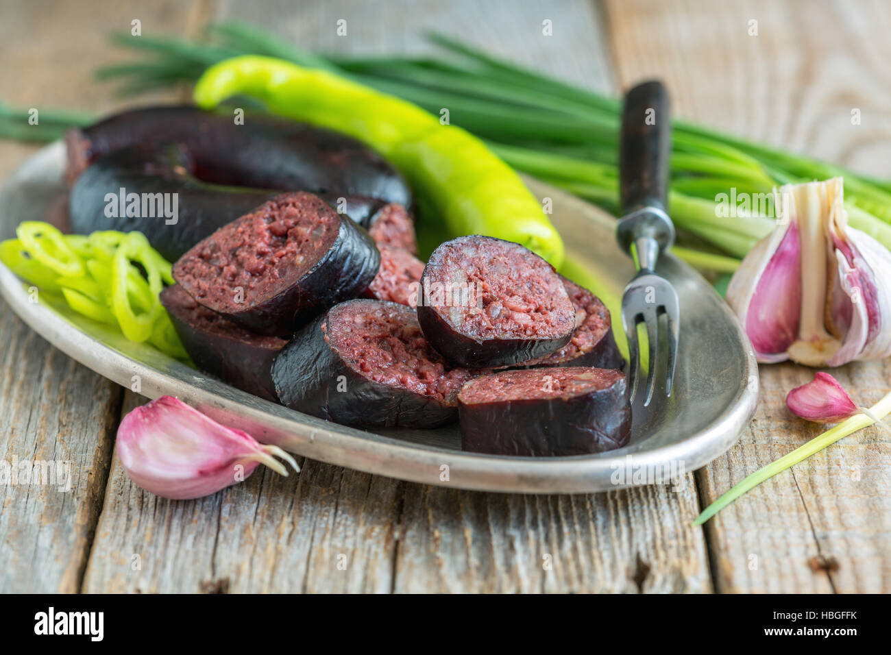 Frischer blutwurst -Fotos und -Bildmaterial in hoher Auflösung – Alamy