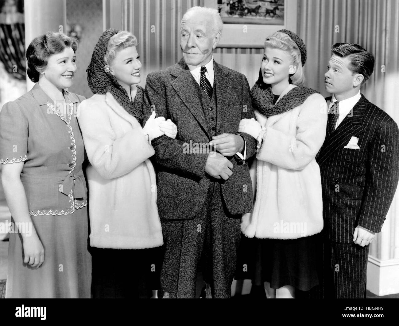 ANDY HARDY BLONDE Ärger, Fay Holden, Lee Wilde, Lewis Stone, Lyn Wilde ...