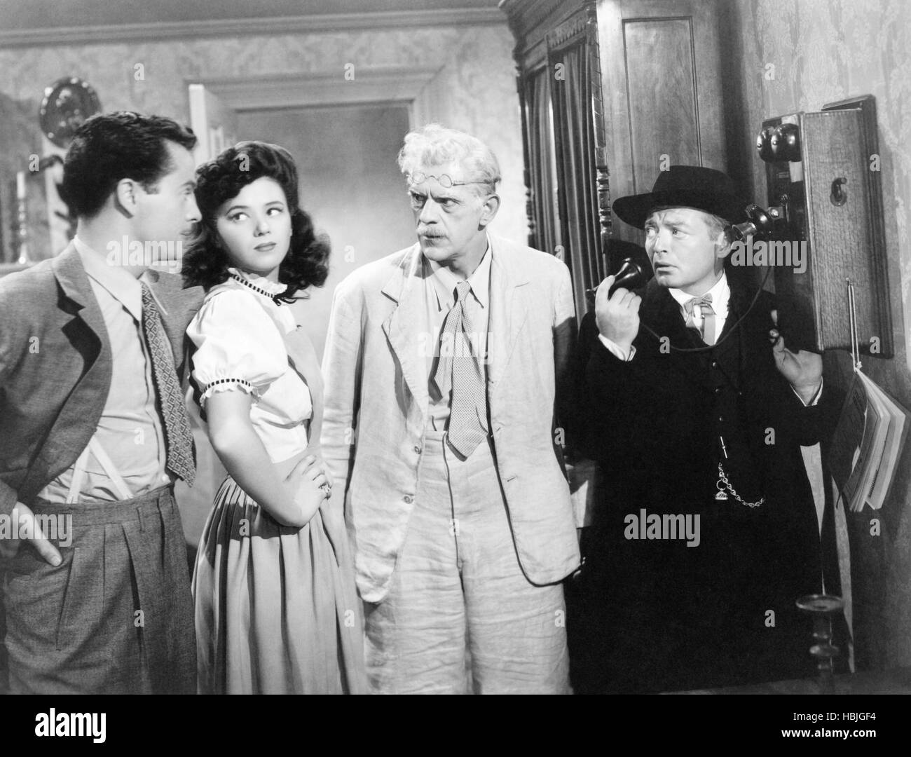 DER BOOGIE MAN wird GET YOU, von links: Larry Parks, Jeff Donnell ...