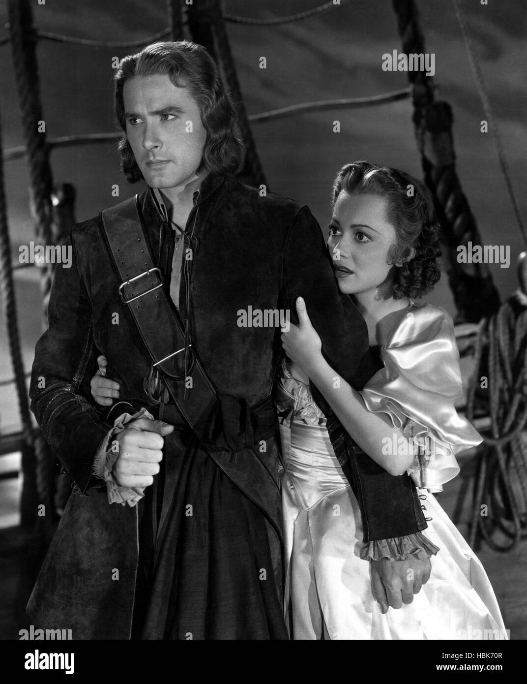 CAPTAIN BLOOD, Errol Flynn, Olivia de Havilland, 1935 Stockfotografie - Alamy