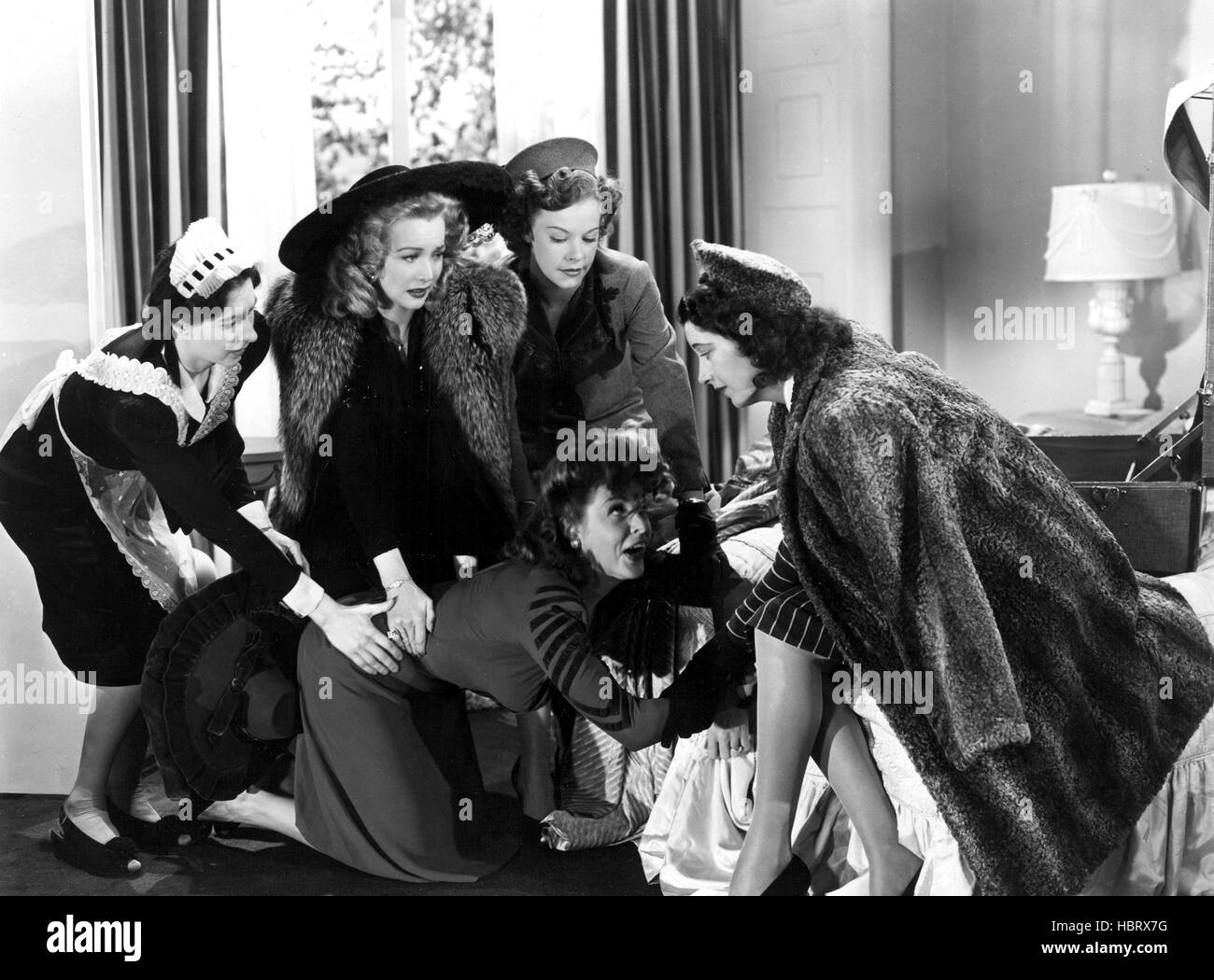 VIER MULTITALENTE IN einem JEEP, Mary Field, Carole Landis, Martha Raye ...