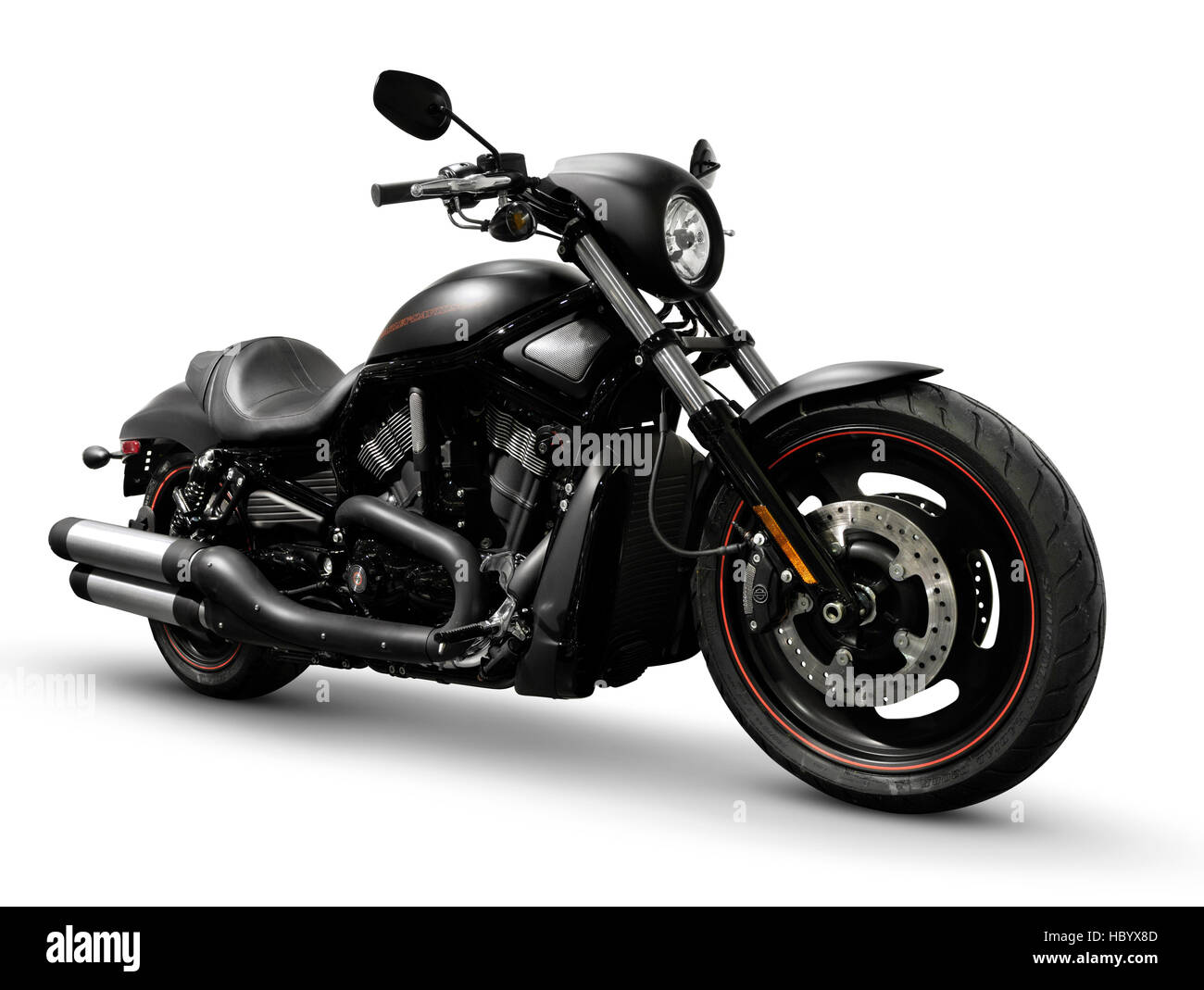 Black Harley Davidson Motorcycle Stockfotos und -bilder Kaufen - Alamy