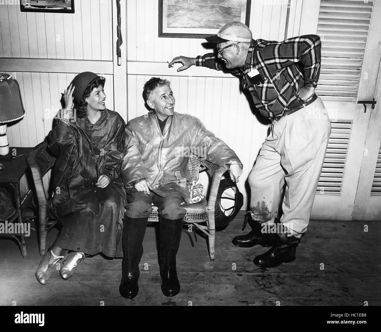 MISS SADIE THOMPSON, von links, Rita Hayworth, Regisseur Curtis ...