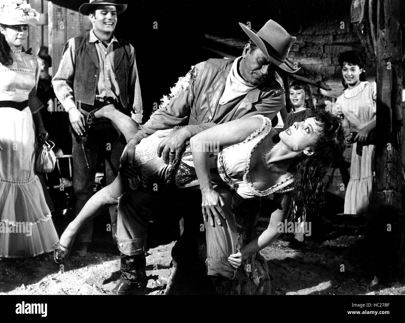 MCLINTOCK!, Stefanie Powers, Patrick Wayne, John Wayne, Maureen O'Hara, 1963 Stockfotografie - Alamy